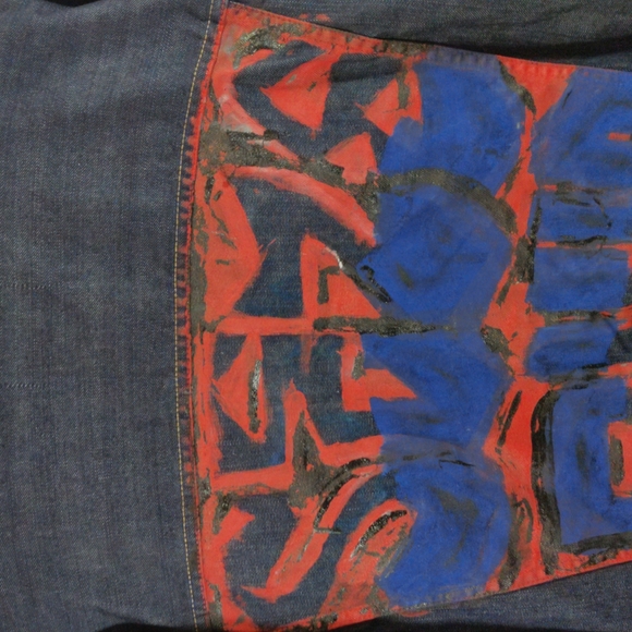 Akademiks | Jackets & Coats | Akademiks Logo Jean Painted Jacket | Poshmark